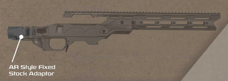 Cadex Strike Chassis AR Butt stock Adapter | Black Label Tactical