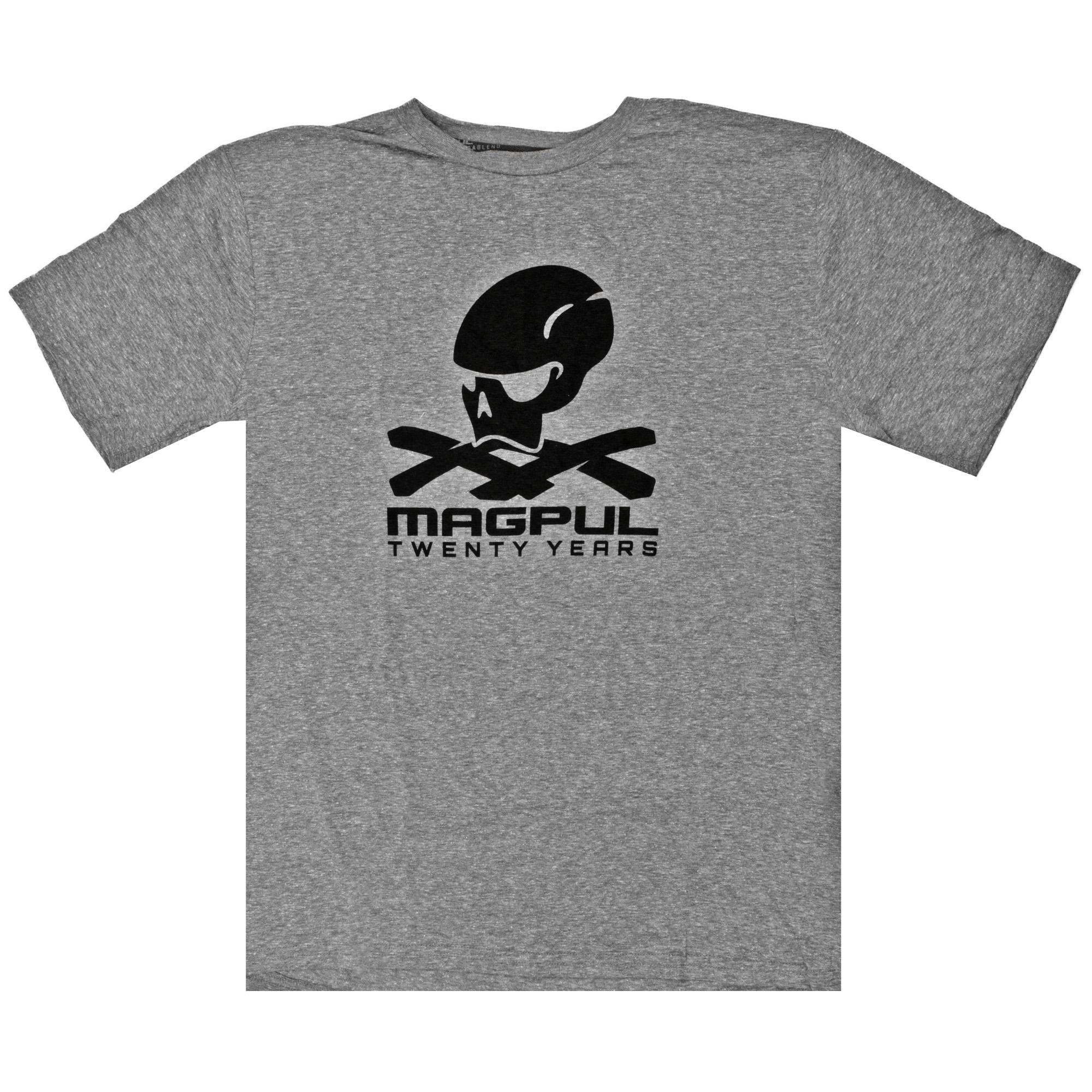 Magpul 20th Aniv T-shirt Gray M MAG1096-030-M | Black Label Tactical