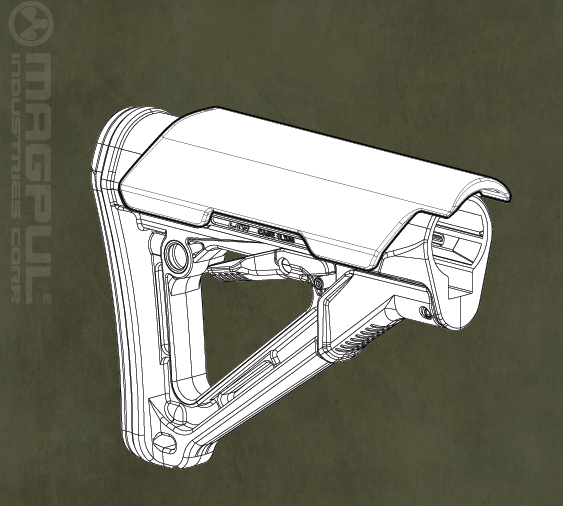 Magpul Cheek Riser .50 Foliage Green MAG326-FOL | Black Label Tactical
