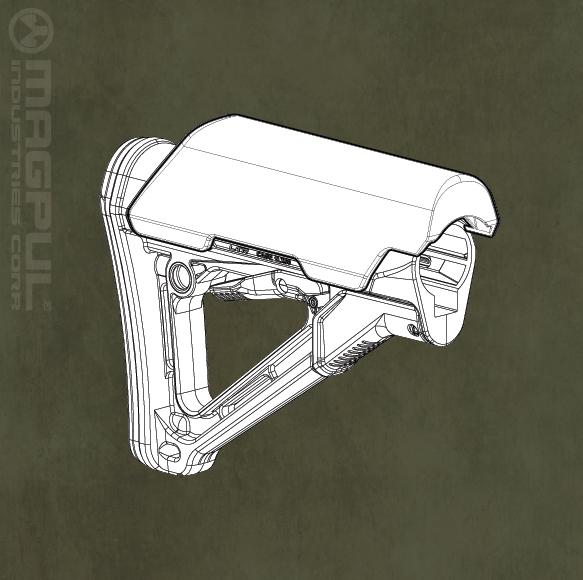 Magpul Cheek Riser .75 Foliage Green MAG327-FOL | Black Label Tactical